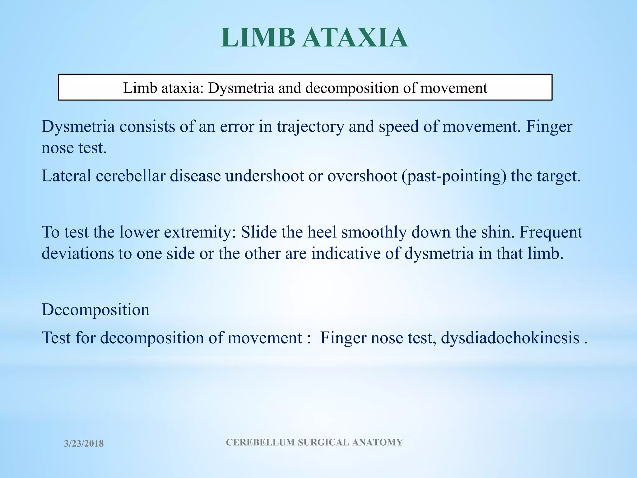 Cerebellum surgical anatomy | PPTX