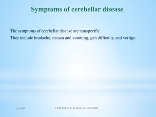 Cerebellum surgical anatomy | PPTX