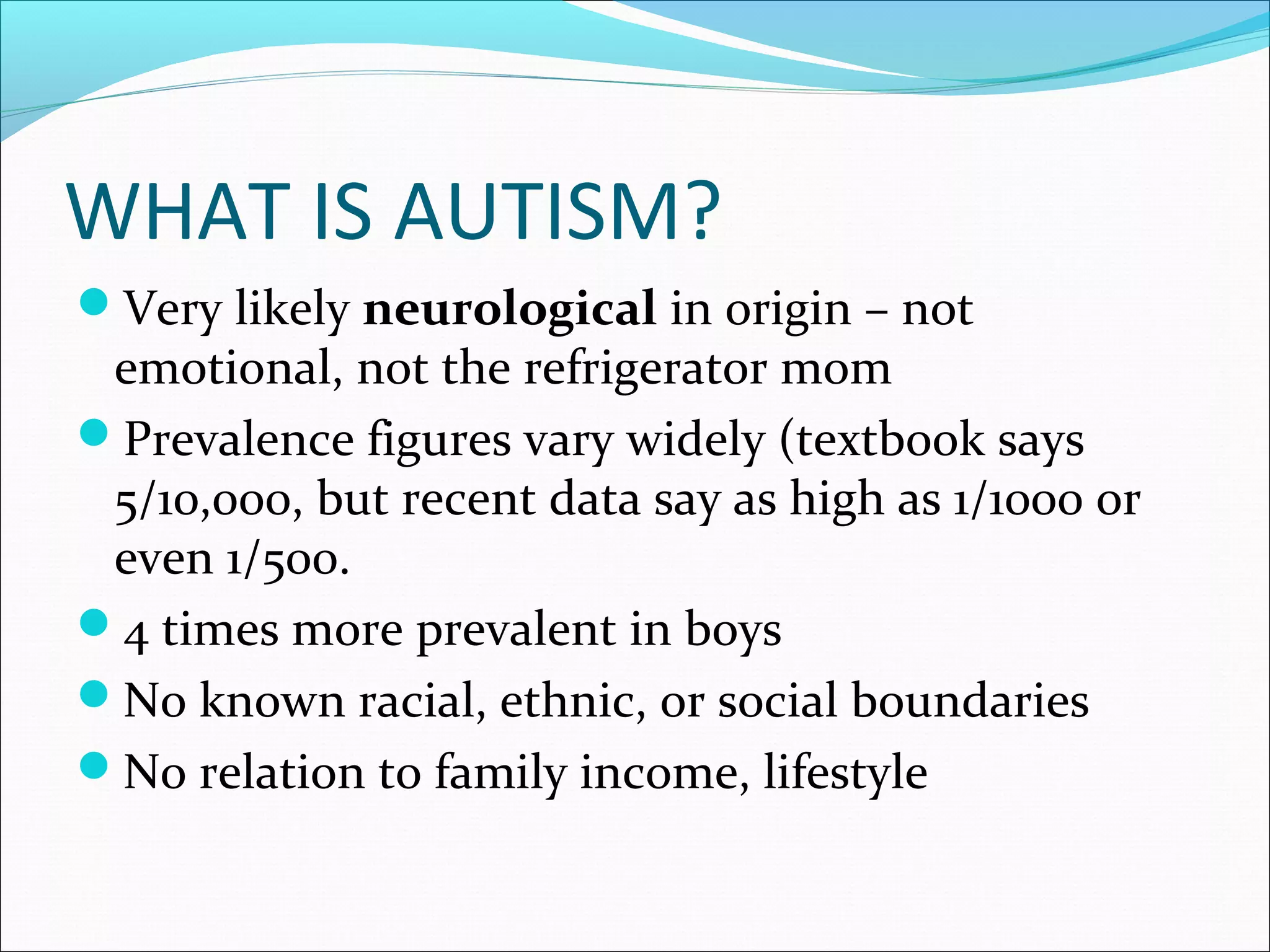 What is autism ? | PPT