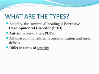 What is autism ? | PPT