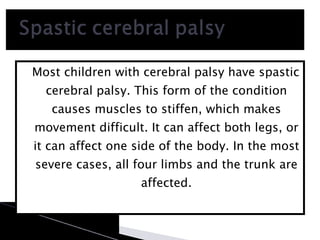 Cerebral Palsy Slide | PPT