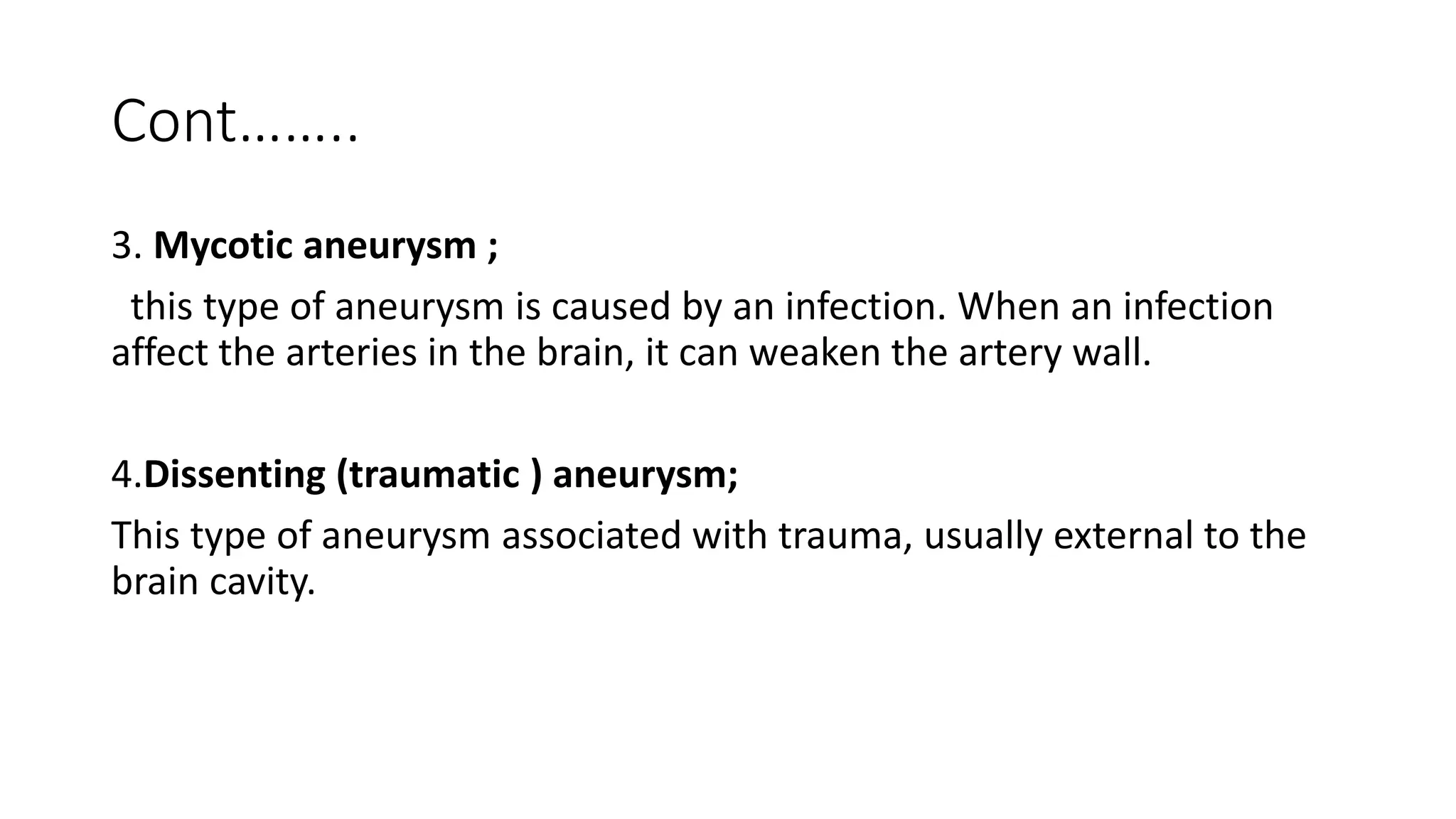 CEREBRAL ANEURYSM .pptx