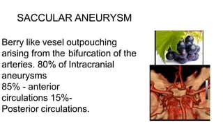 cerebral aneurysm mohammad abu sad (1).pptx