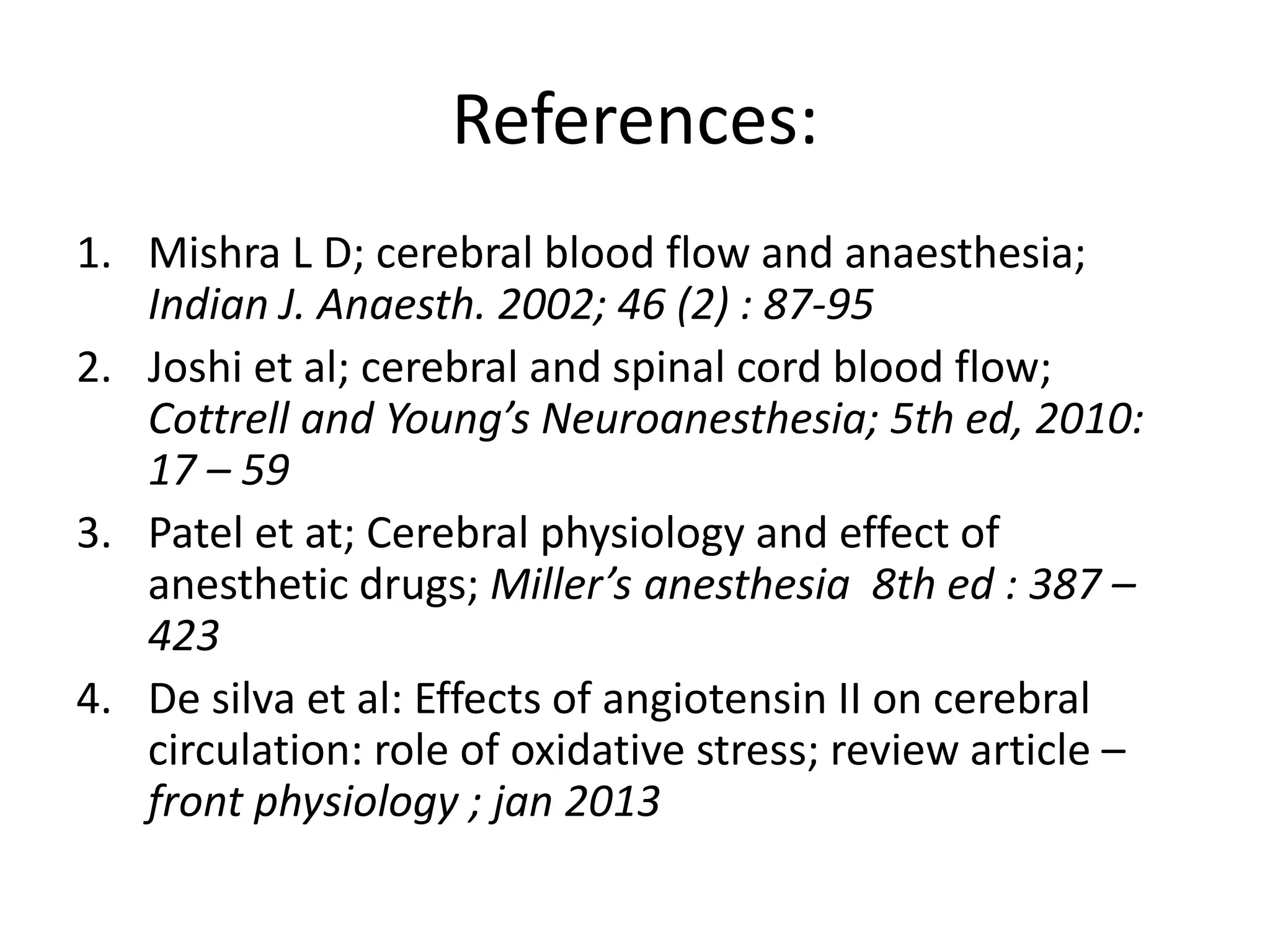 Cerebral blood flow | PPTX