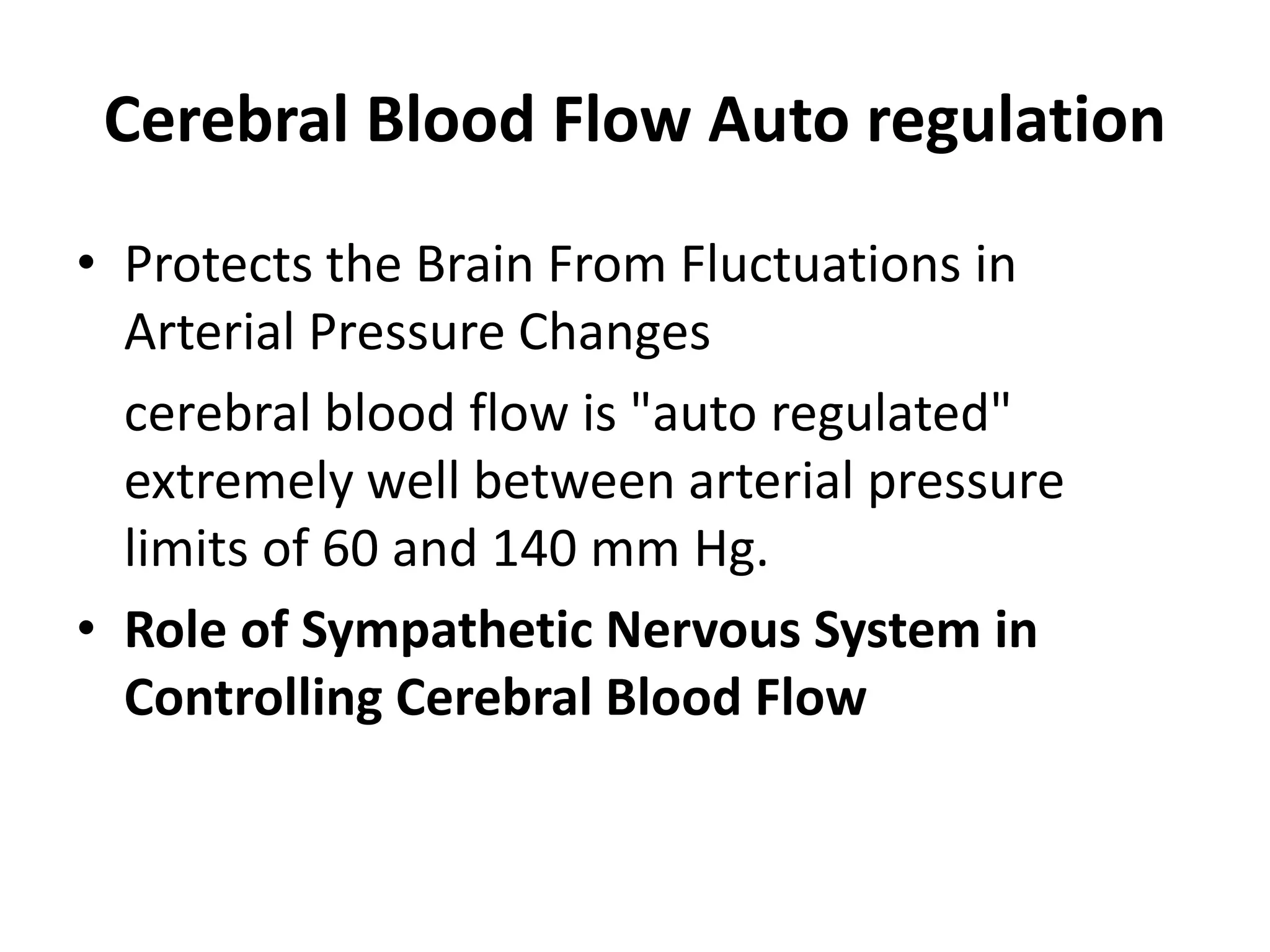 Cerebral blood flow | PPTX | Brain and Nervous System Disorders ...