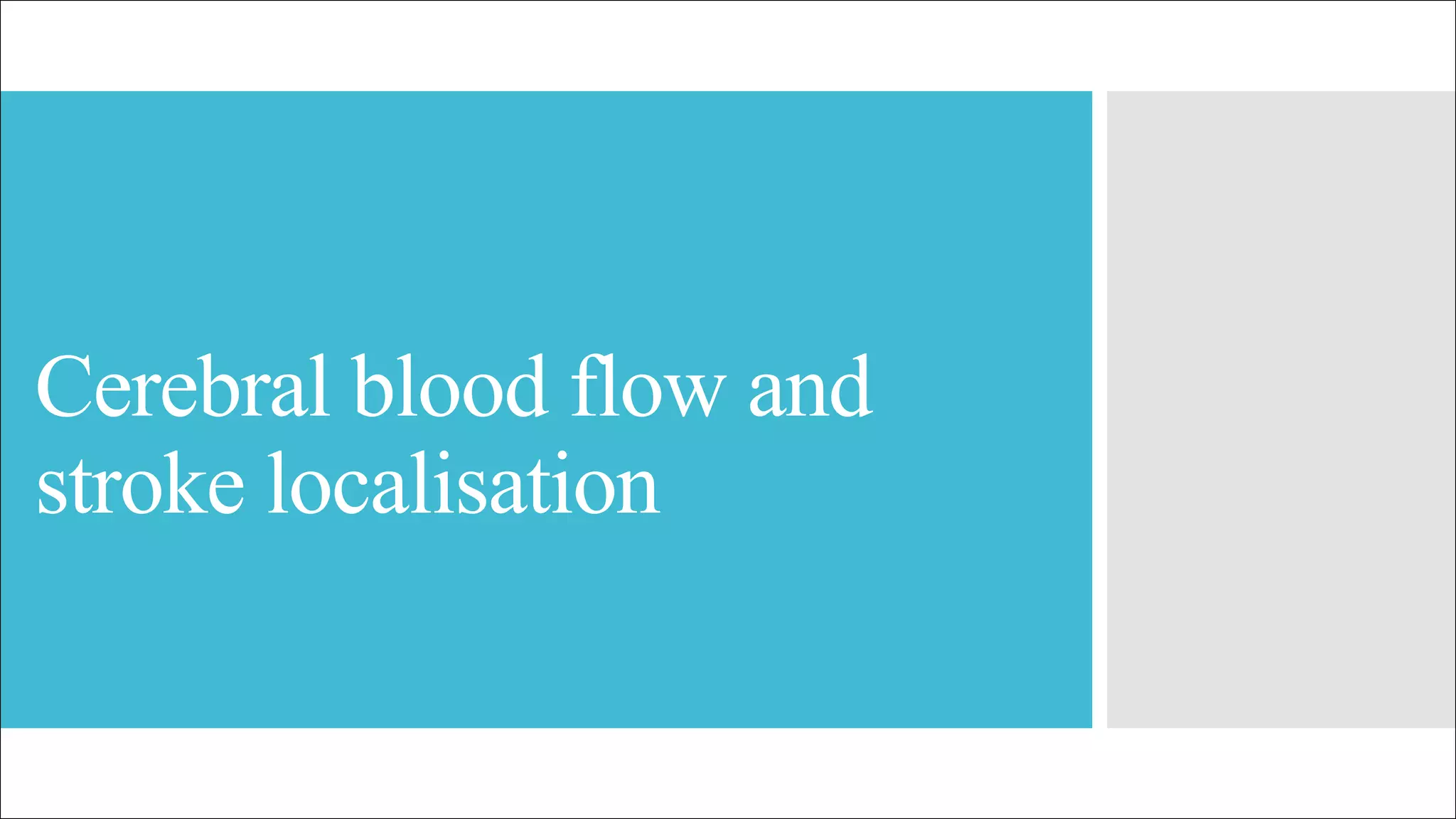 stroke and Cerebral blood flow | PDF