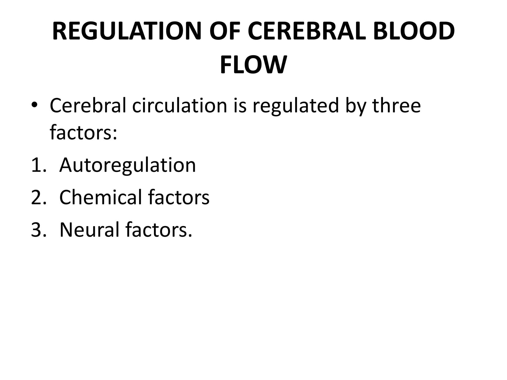 Cerebral circulation | PPTX