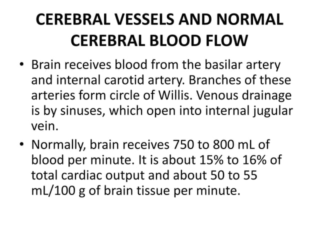 Cerebral circulation | PPTX