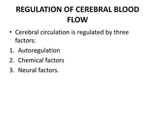 Cerebral circulation | PPTX