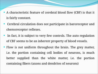 cerebral circulation : Blood Circulation of Brain.ppt