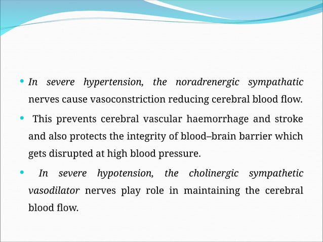 cerebral circulation : Blood Circulation of Brain.ppt
