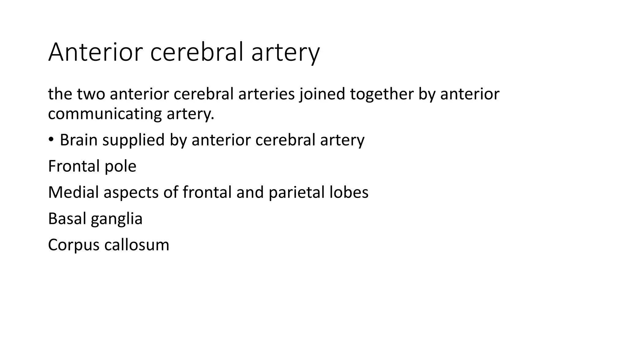 Cerebral circulation and brain stem syndromes | PPT