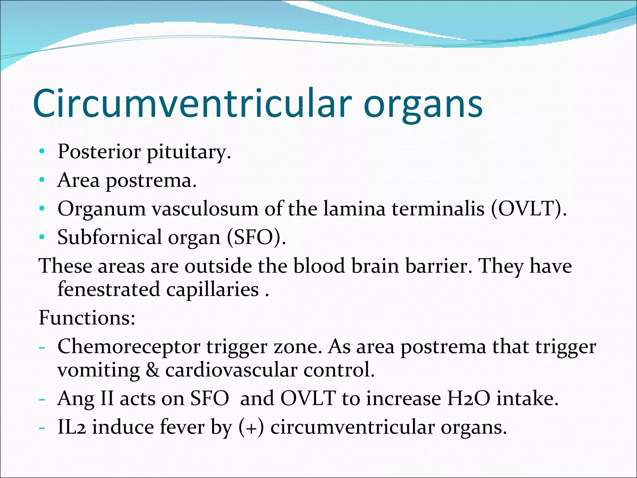 Cerebral circulation & csf formation | PPT