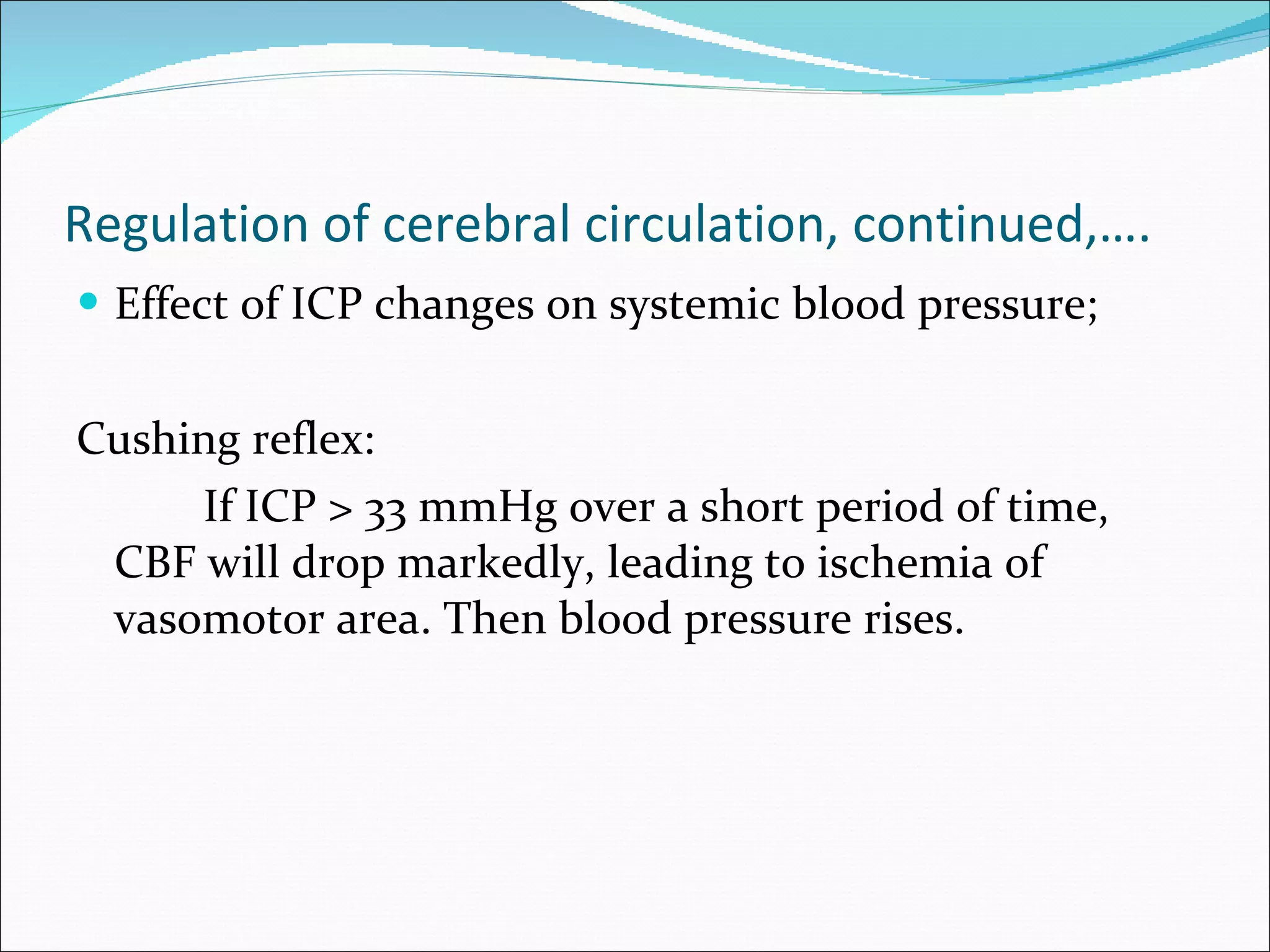 Cerebral circulation & csf formation | PPT