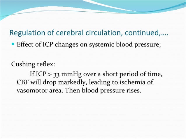 Cerebral circulation & csf formation | PPT