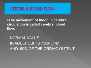 Cerebral circulation physiology by zainab iqbal | PPTX