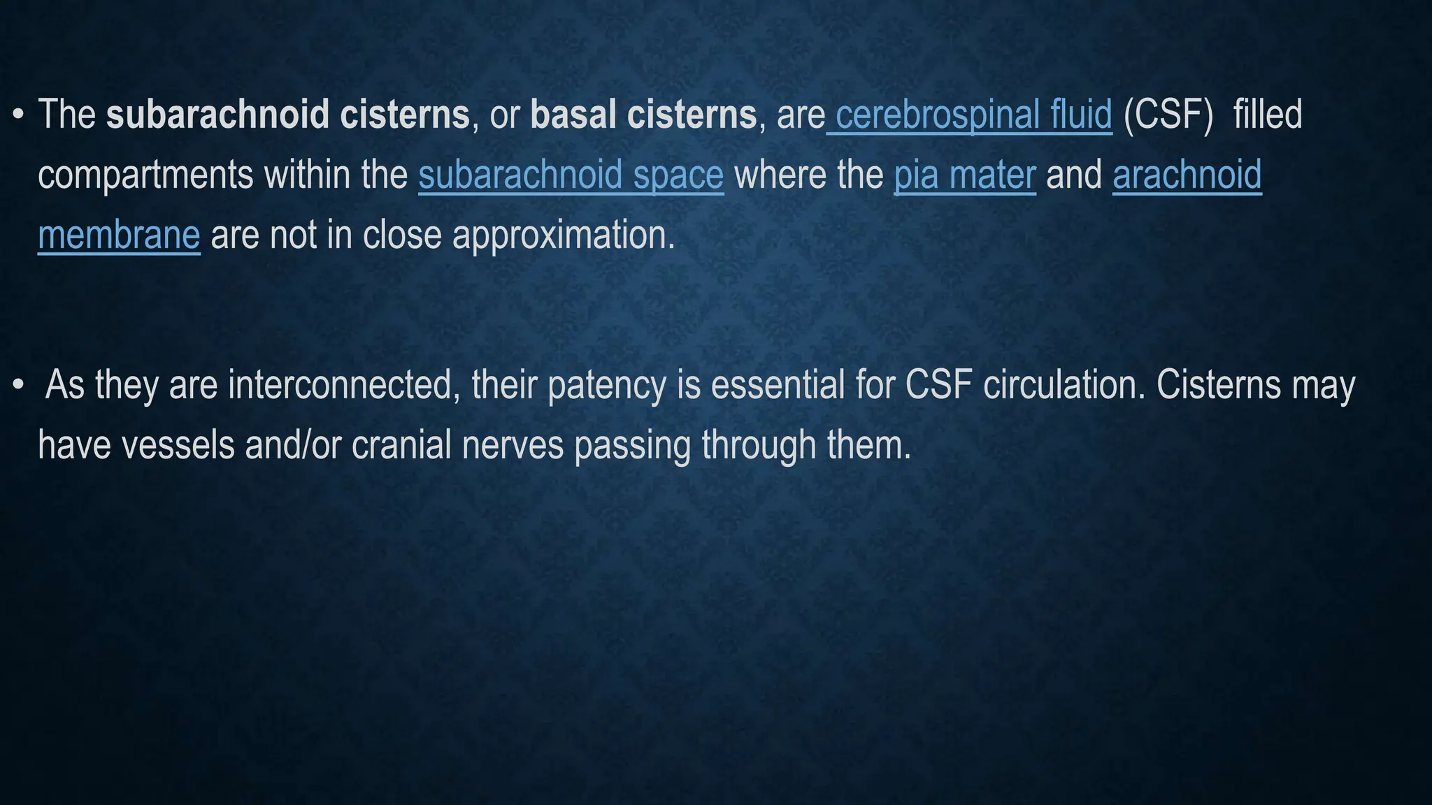 cerebral cisterns for radiology dnb .pptx