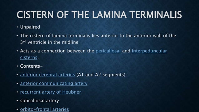 cerebral cisterns for radiology dnb .pptx