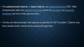 cerebral cisterns for radiology dnb .pptx