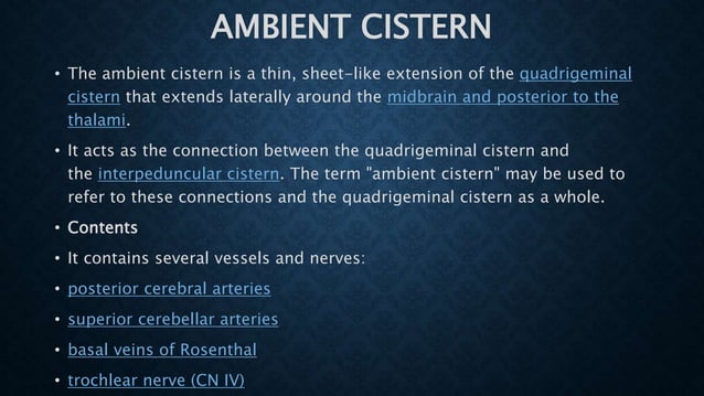 cerebral cisterns for radiology dnb .pptx