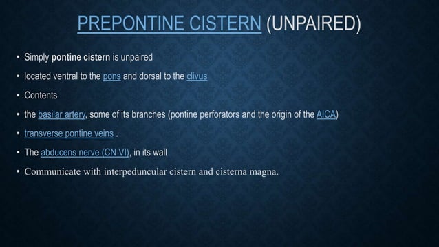 cerebral cisterns for radiology dnb .pptx