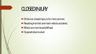 CEREBRAL CONTUSION Presentation Slide share | PPTX