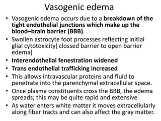 Cerebral edema and its management | PPTX