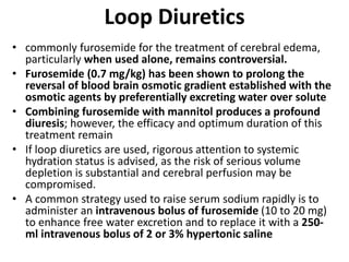 Cerebral edema and its management | PPTX
