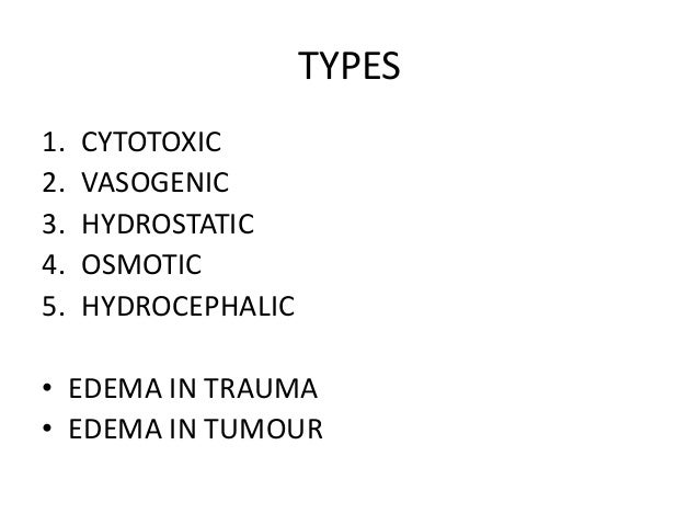 Cerebral edema and its management