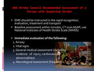 STROKE LECTURE By Arlyn M. Valencia, M.D. Associate Professo University ...