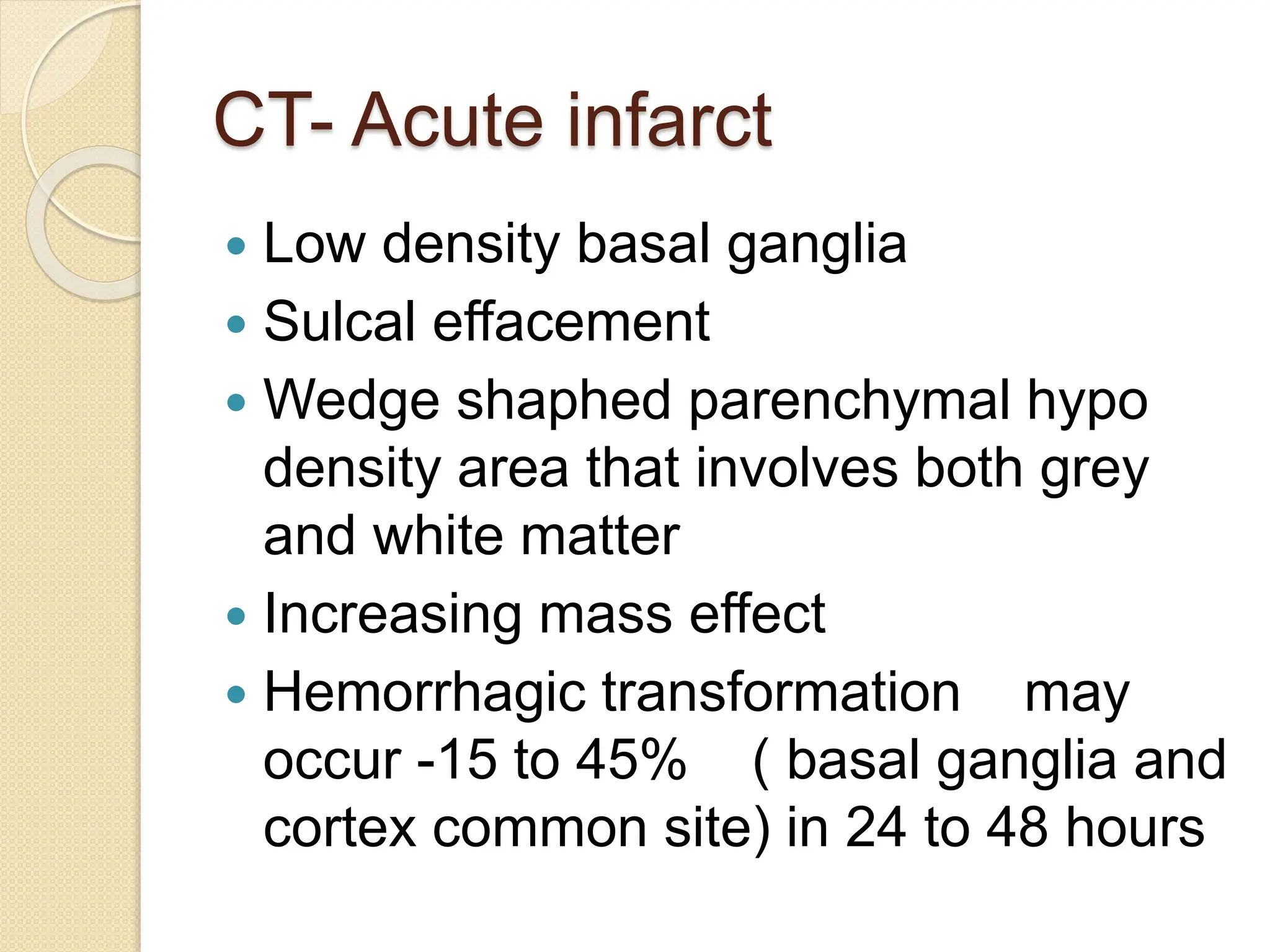 Cerebral Infarcts . pptx | PPTX