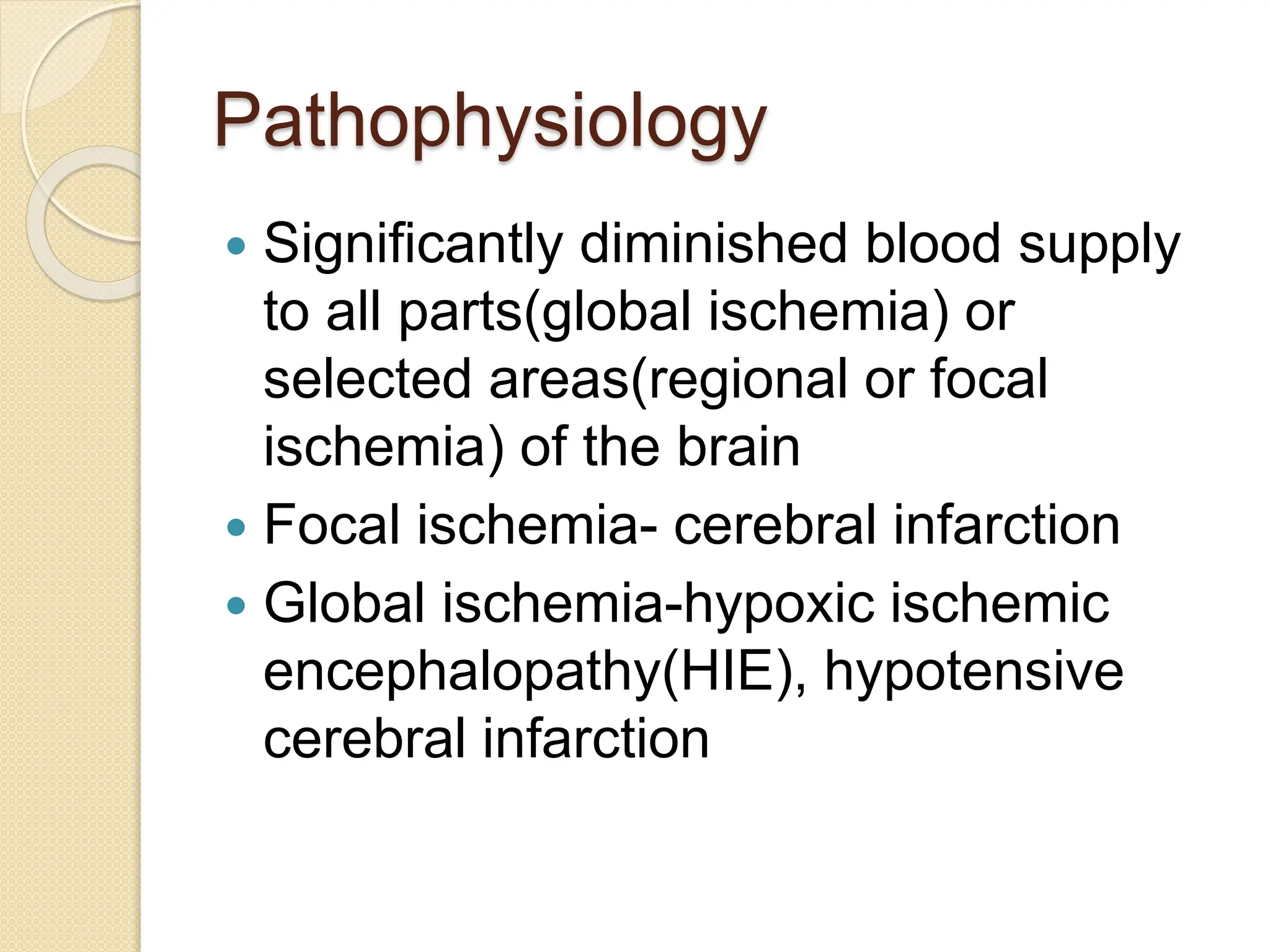 Cerebral Infarcts . pptx | PPTX