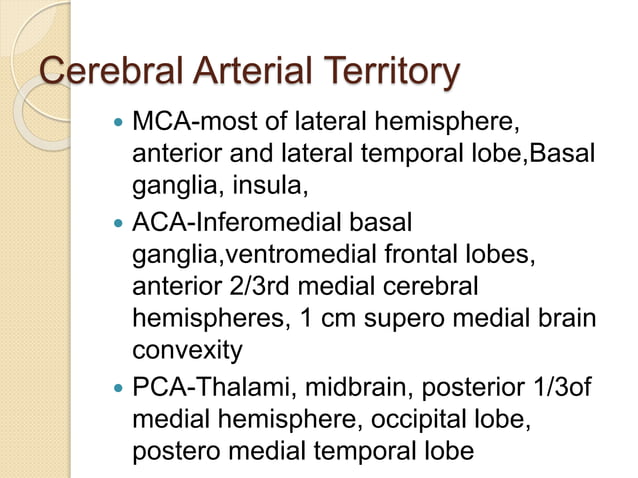 Cerebral Infarcts . pptx | PPTX