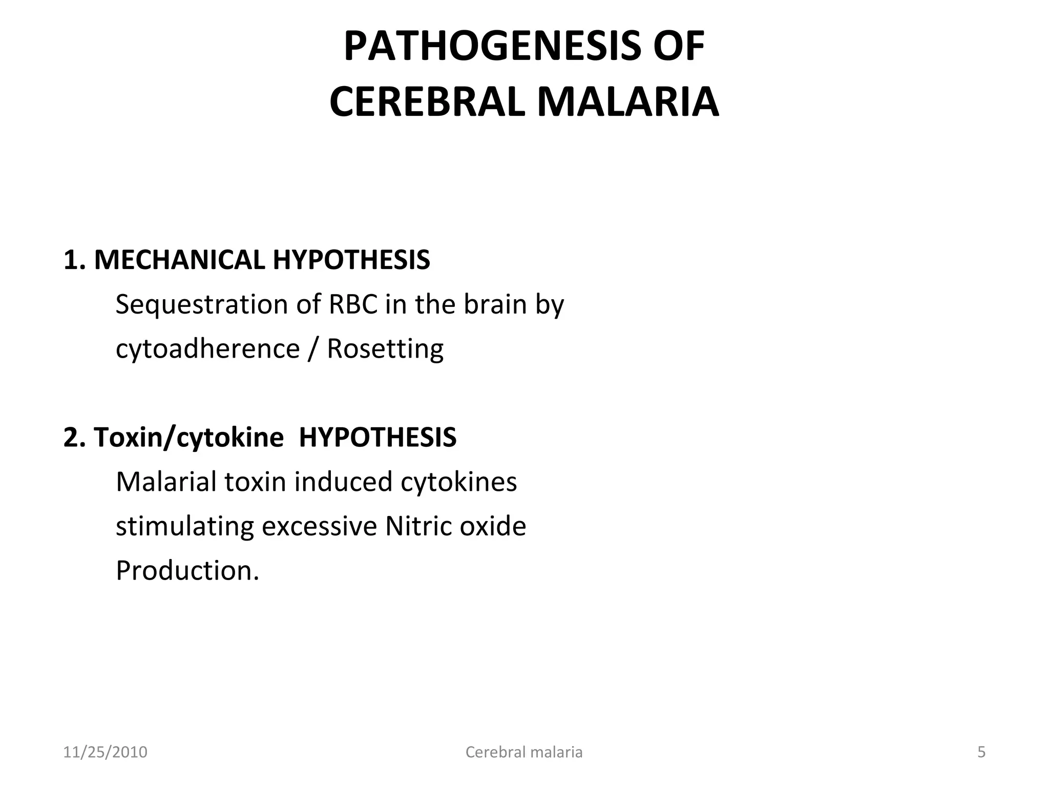 Cerebral Malaria | PPT