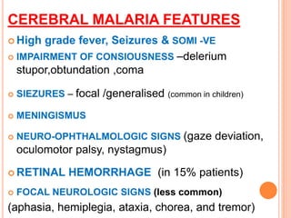 Cerebral malaria lec | PPTX