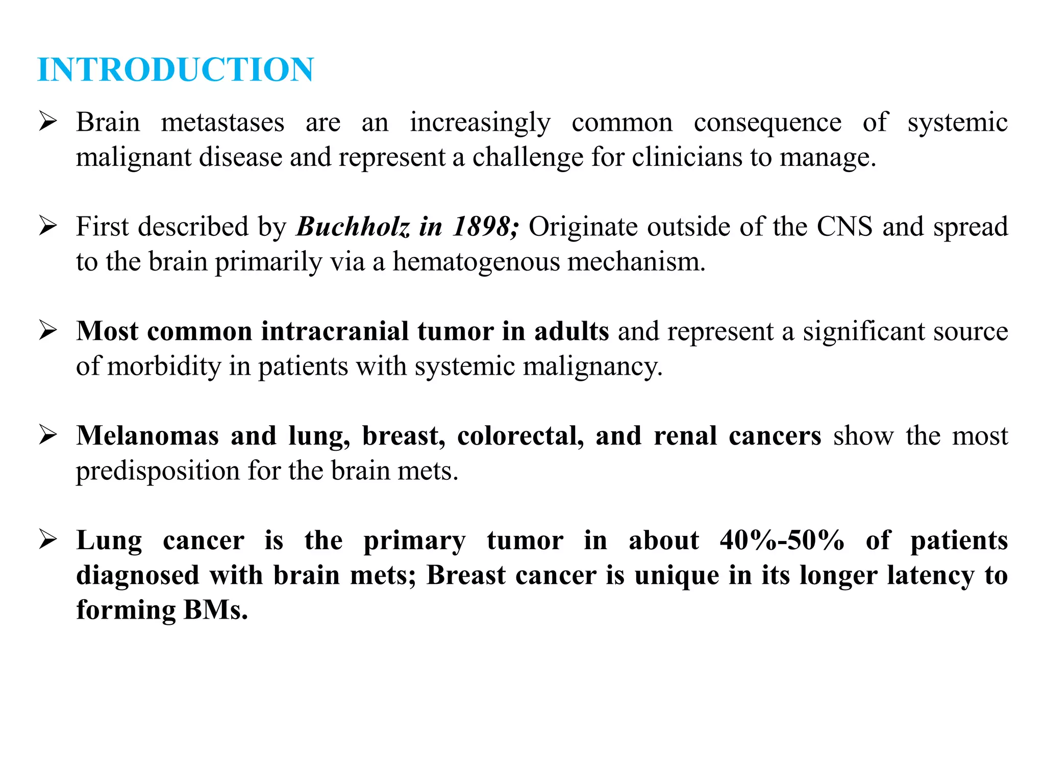 cerebral metastasis | PPT