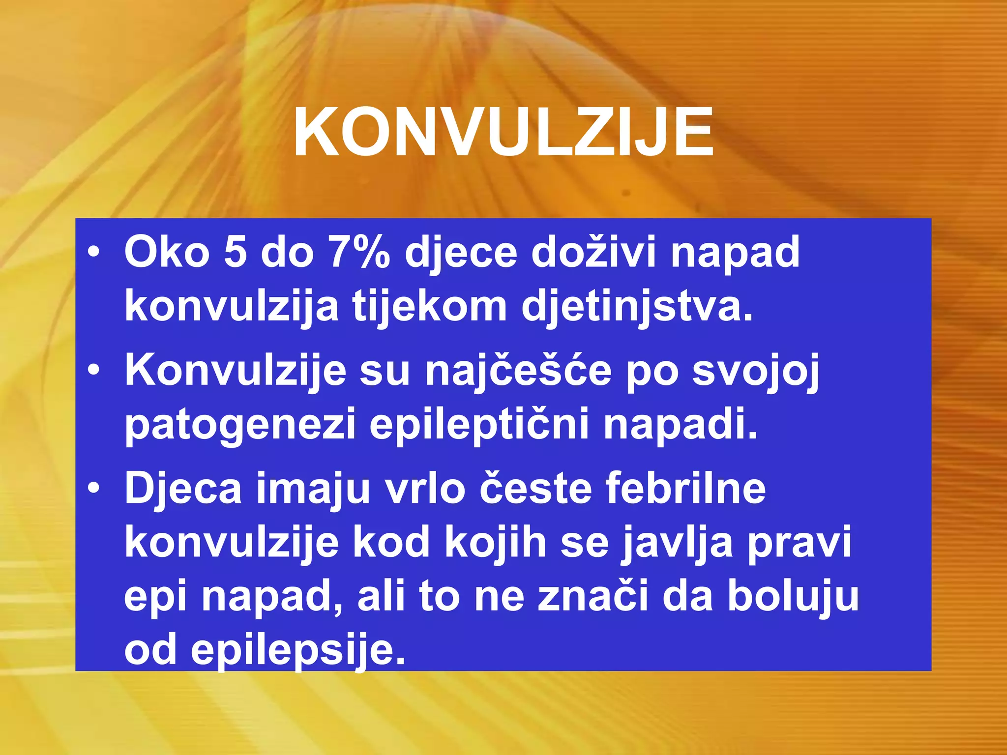 Cerebralni napadi i epilepsije | PPSX