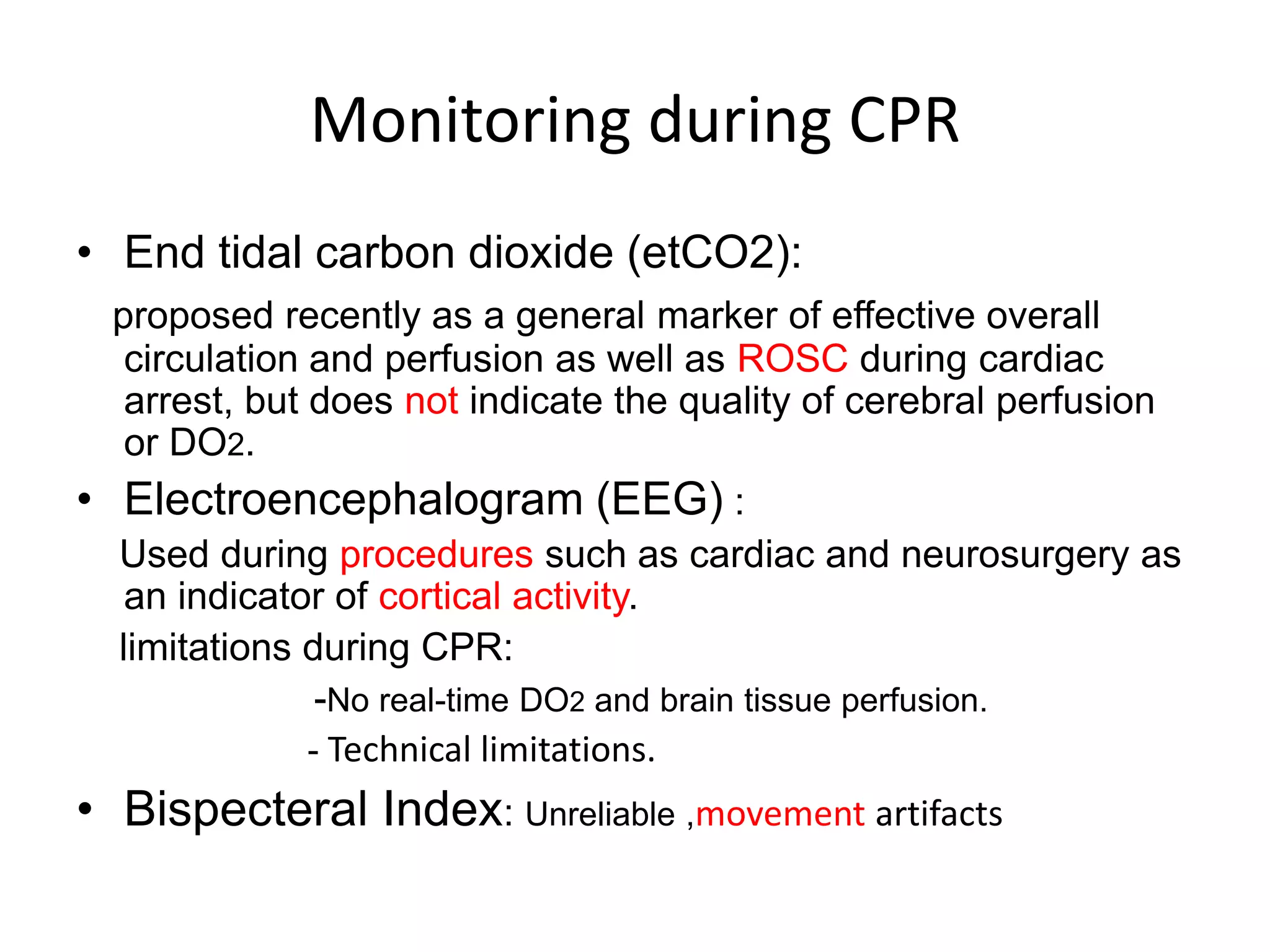 Cerebral oximetry in cerebral resuscitation | PPTX