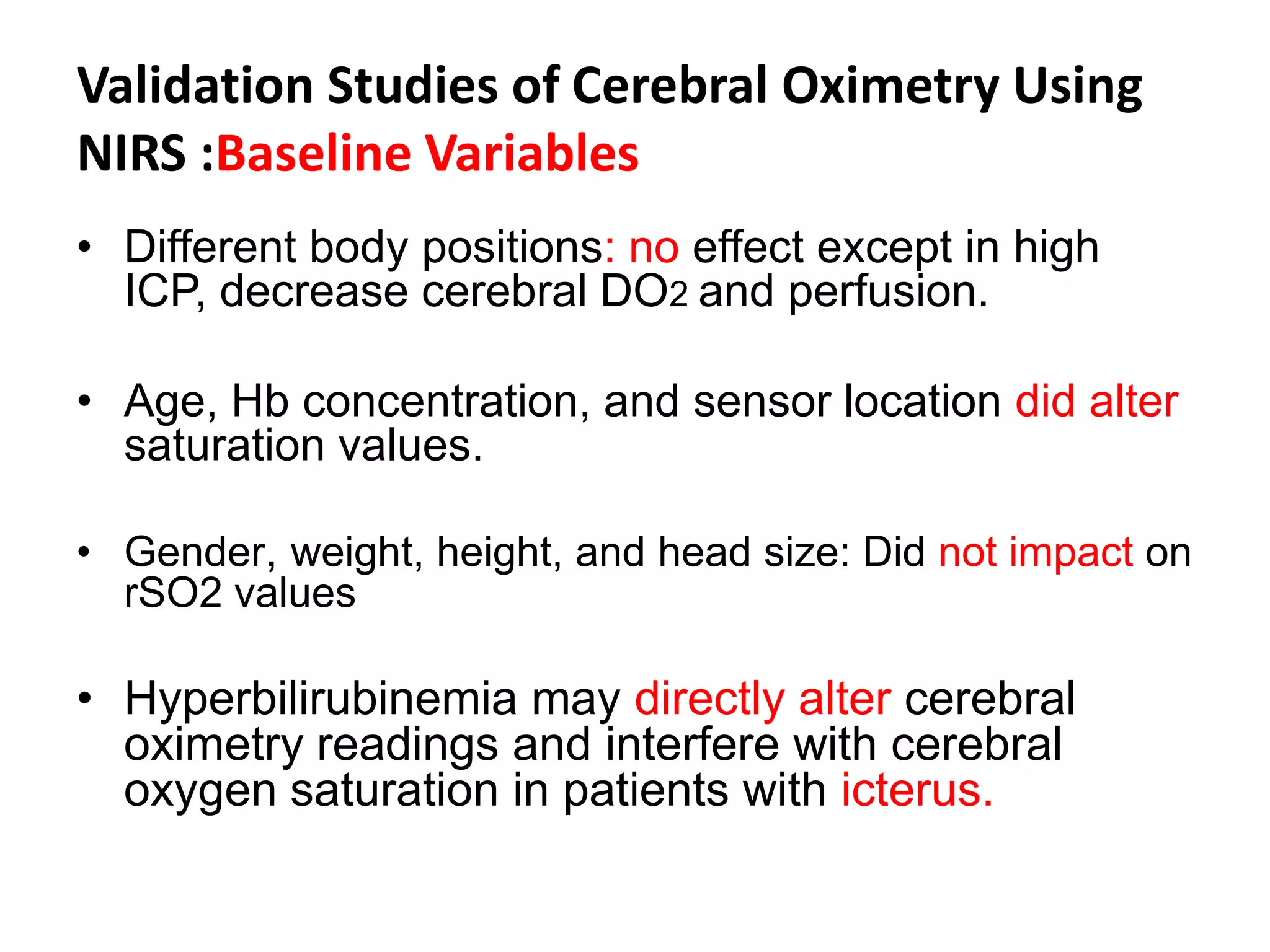 Cerebral oximetry in cerebral resuscitation | PPTX