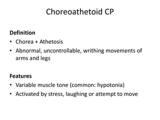 Cerebral palsy | PPTX