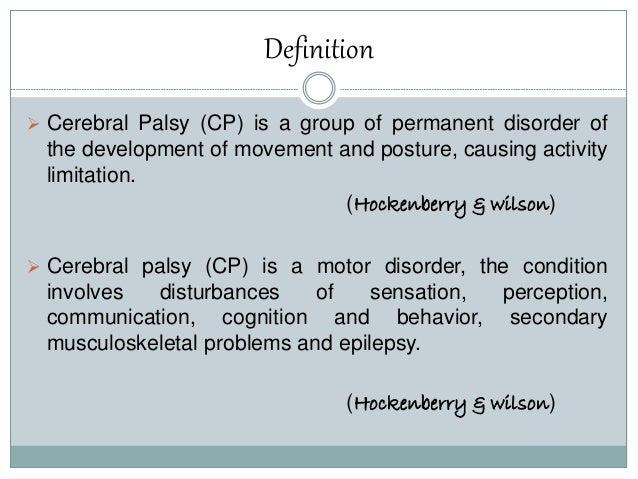 Cerebral Palsy
