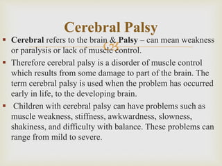 Cerebral palsy | PPT