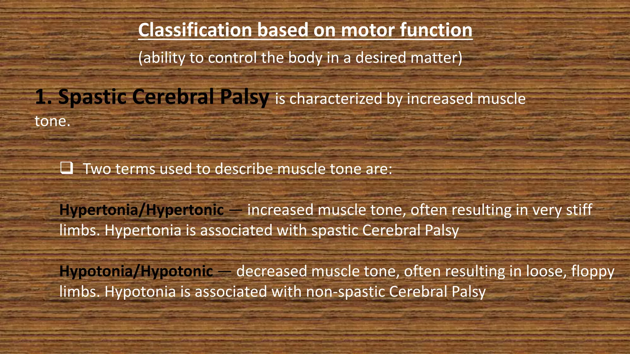 Cerebral palsy | PPTX