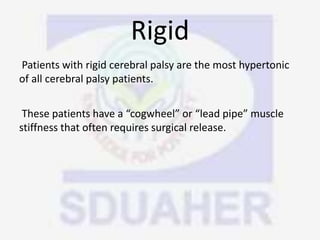 Cerebral palsy classification | PPTX