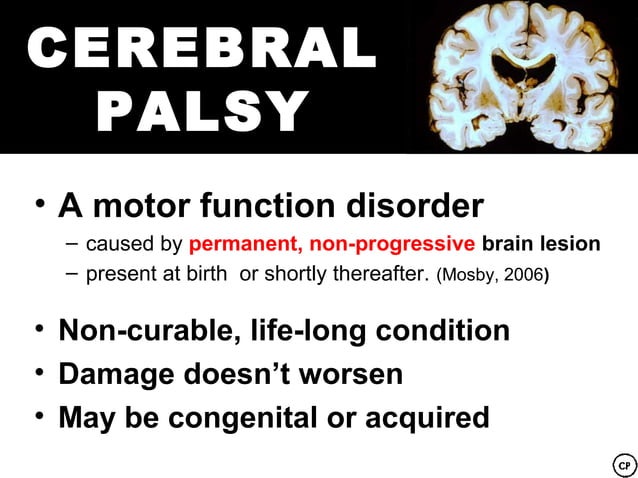 Cerebral palsy | PPT | Brain and Nervous System Disorders | Diseases ...