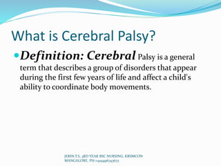 Cerebral palsy | PPT