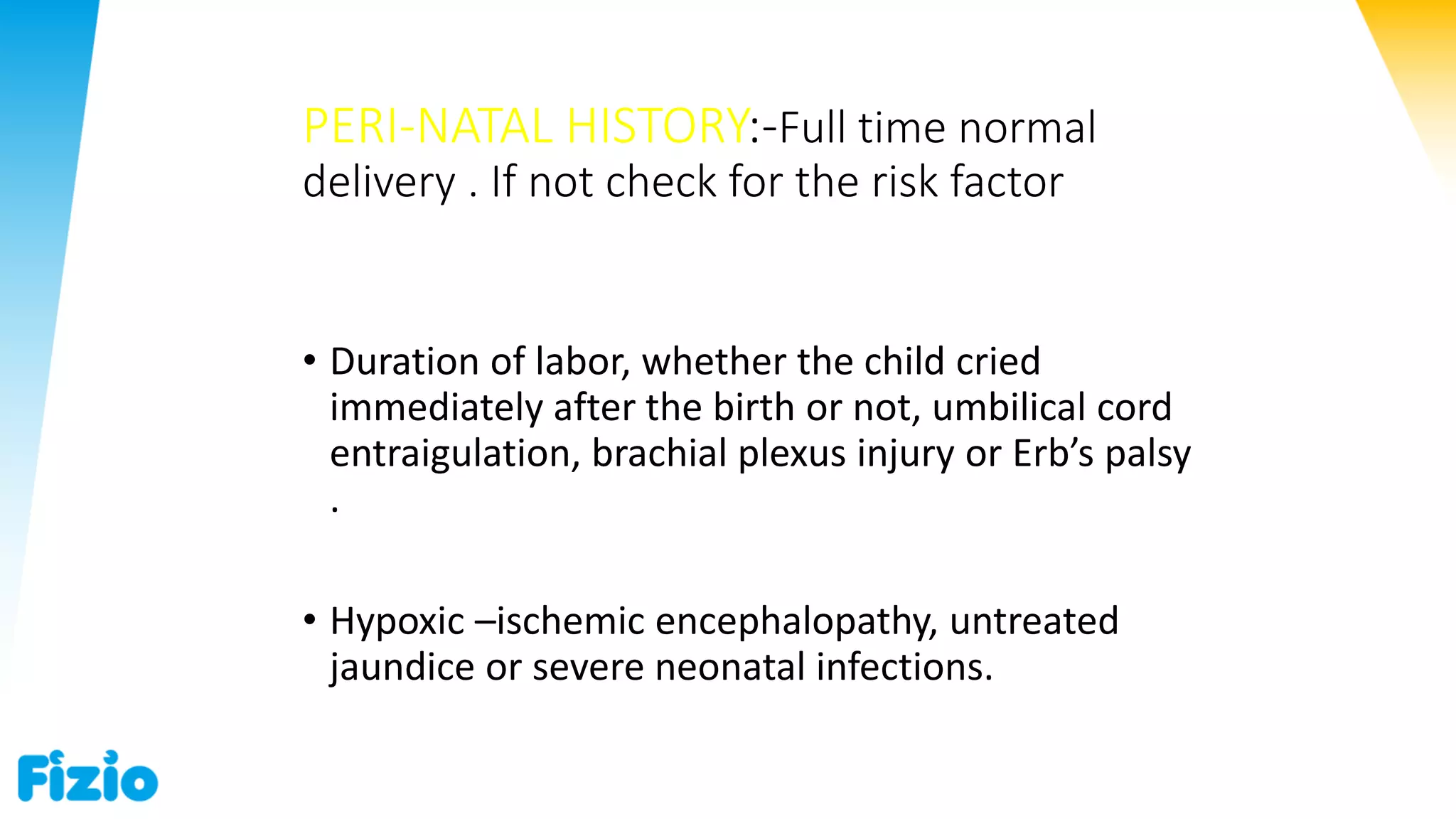 Cerebral Palsy Assessment - Fizio | PPTX | Pregnancy | Reproductive Health