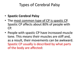 Cerebral palsy | PPTX