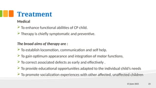 CEREBRAL PALSY - classification, types and Management | PPTX