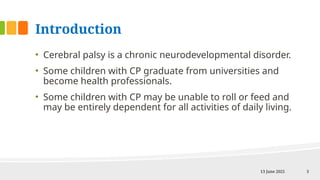 CEREBRAL PALSY - classification, types and Management | PPTX